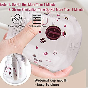 Sippy Cup for Baby Months 6+, Weighted Straw Non Spill Cup for Toddlers, Baby Straw Cup with Handles, Spill-Proof, Leak-Proof Soft Spout Cup 260ml, BPA Free