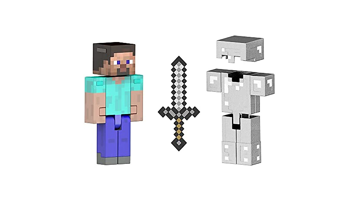 Minecraft Diamond Level Steve Action Figure - Collectible Toy for Adults