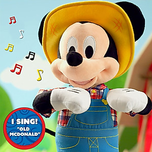 Disney Junior E-I-Oh! Mickey Mouse, Interactive Plush Toy, Sings and Plays Game
