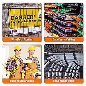 NewMainOne Cable Zip Ties,500 Packs Self-Locking 4+6+8+10+12-Inch Width 0.16inch Nylon Cable Ties,Perfect for Home,Office,Garage and Workshop (Black)