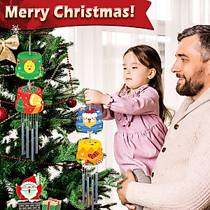 3-Pack Make A Wind Chime Kits - Arts & Crafts Construct & Paint Wind Powered Musical Chime DIY Gift for Kids, Boys & Girls