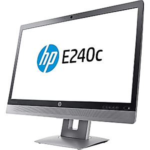 HP EliteDisplay E240c 23.8in Video Conferencing Monitor (M1P00A8#ABA) (Renewed)