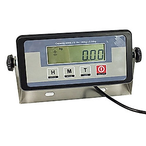 Angel USA Extra Large Platform 22 Inches x 18 Inches Stainless Steel 400 Pounds Heavy Duty Digital Postal Shipping Scale, Powered by Batteries or AC Adapter, for Floor Bench Office Weight Weighing