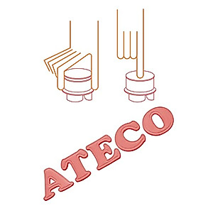 Ateco 5870 Alphabet Fondant Plunger Cutter and Embosser 26-Piece Set, White