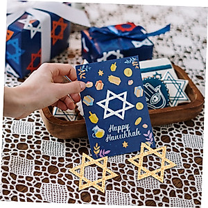 MERRYHAPY Unique Jewish Decorations for Hanukkah 50pcs Star Hanukkah Party Favor