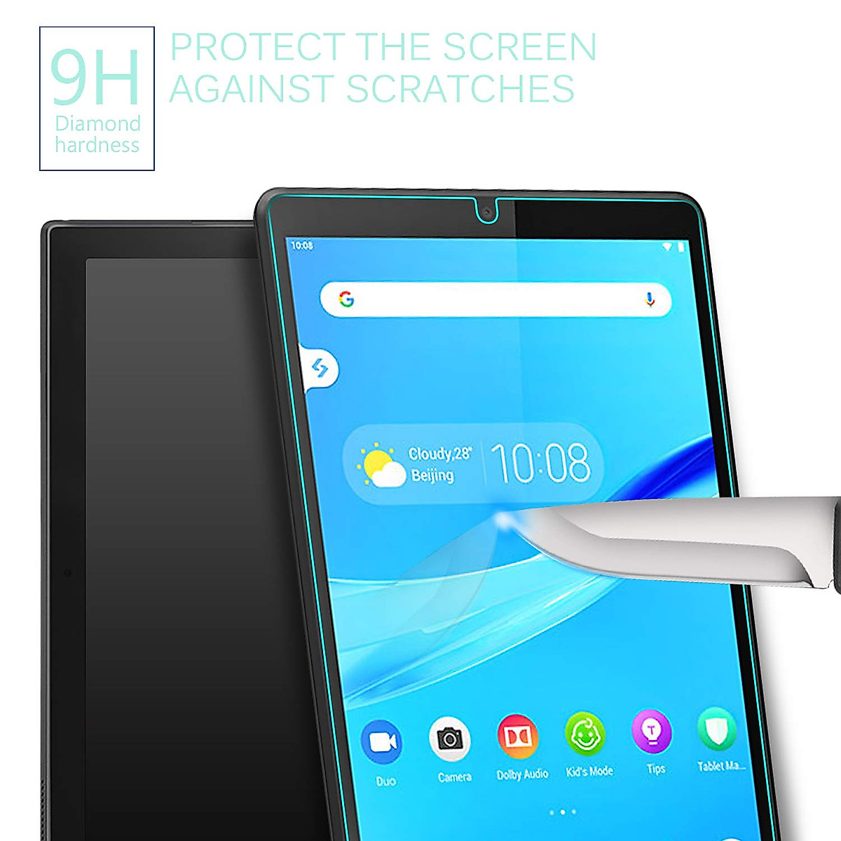Ratesell Lenovo Tab M8 FHD TB-8705F Screen Protector,Tempered Glass Screen Protector, 9H Hardness/Bubble Free/High Response for Lenovo Tab M8 FHD TB-8705F / TB-8705N / Tab M8 HD TB-8505F / TB-8505X