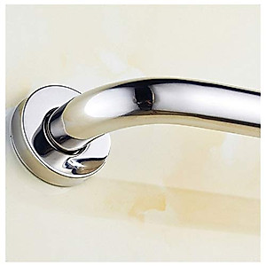 CRODY Bath Wall Attachment Handrails Grab Bar Rails Stainless Steel Grab Bar for Toilet Bathroom, Shower Polishing Safety Support Rails Bathtub Wall Mounted Straight Towel Rack Elderly Disabled Bathin