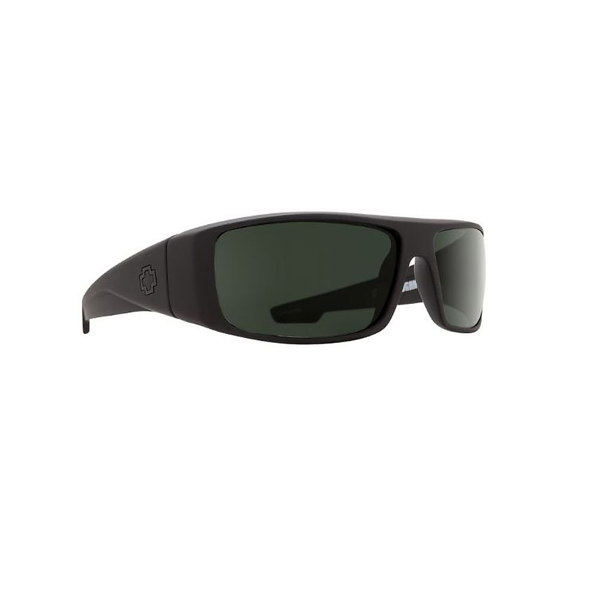 Spy Logan Sunglasses Matte Black With Happy Gray Green Polarized Lens