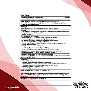 Cimetidine 200 mg - Acid Reducer & Heartburn Relief by Equate, 120Ct Bundle with Exclusive "Say "NO" to Indigestion and Heartburn" - Better Idea Guide (2 Items)