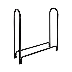 Panacea 15203 Deluxe Outdoor Log Rack, Black, 4-Feet, Log Rack Only