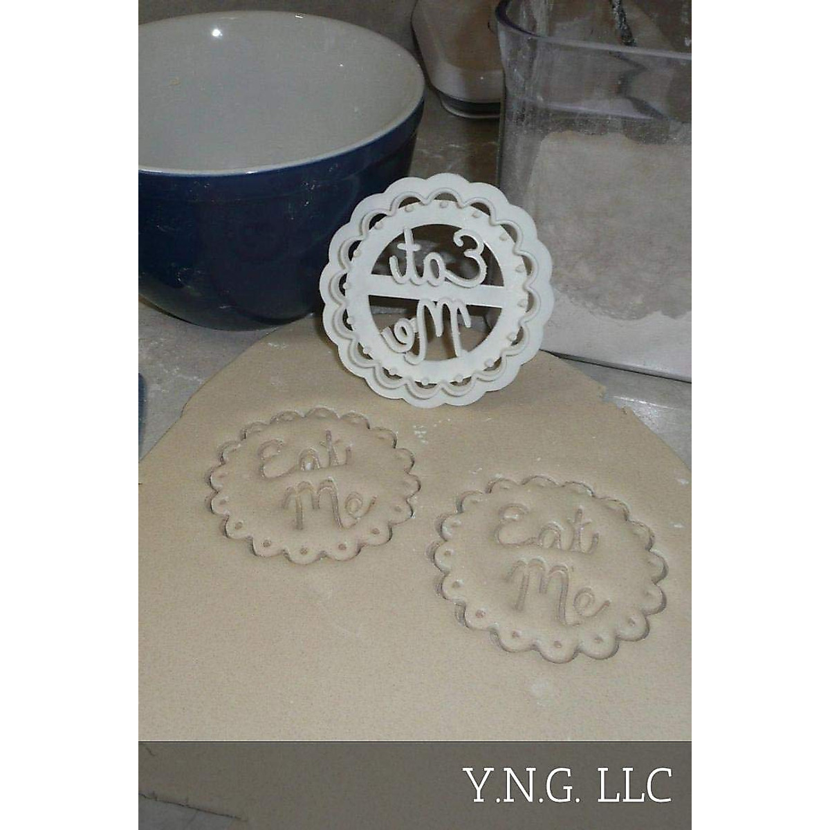 INSPIRED BY EAT ME CAKE ALICE IN WONDERLAND THEME MAD TEA PARTY COOKIE CUTTER MADE IN USA PR2438