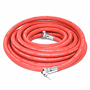 Interstate Pneumatics HJ19-100E Jack Hammer Red Rhino Rubber Hose 3/4 Inch x 100 Feet 300 PSI