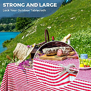 Extra Large Beach Towel Clips 8 Pack, 5.1 Inch Towel Clips for Beach Chairs Cruise Heavy Duty, Towel Holder Clips for Clothes Pool Boat, 2 Colors Khaki and Blue