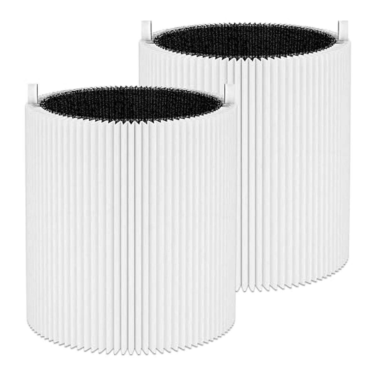 ROMON 2 Pack Blue Pure 511 Filter Replacement for Blueair Blue Pure 511 Air Purifier, 2-in-1 True HEPA and High-Efficiency Activated Carbon Filter, White