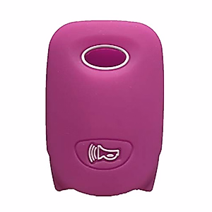 Rpkey Silicone Keyless Entry Remote Control Key Fob Cover Case protector Replacement Fit For Hyundai Accent Elantra Sonata Kia Optima Rondo Spectra 95430-2G202 95430-3X500 95430-3K200 (Violet)