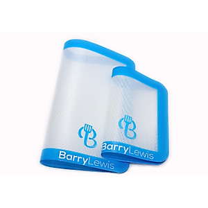 Barry Lewis Silicone Baking Mats - Non-Stick Sheet Mats - Set of 2 (15.75" x 11.75" Inches) & (11.75" x 8.25" inches)