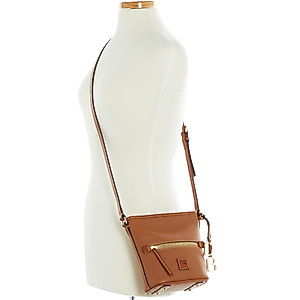 Dooney & Bourke Handbag, Pebble Grain Small Zip Sac Shoulder Bag - Brown