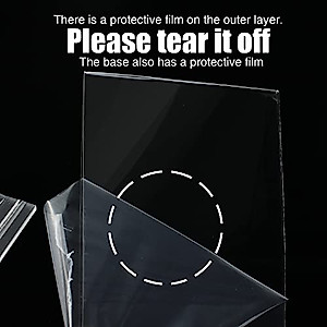 3 Pcs Acrylic Sign Holder, 8.5 x 11 inches Clear Table Menu Display Stand Desktop Display Stand Paper Holder Table Top Sign Holder Suitable for Restaurants, Office, Home, Store (3PCS-Acrylic)