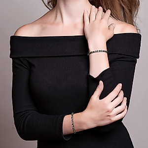 Hicarer 6 Pieces Evil Eye Bracelet Bracelets Turkish Glass Bead Jewelry Protection Amulet Lucky Bracelet for Women Men