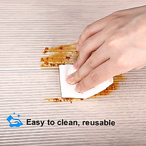 Shelf Liner 17.5 Inches x 20 FT, Non Adhesive Cabinet Liner, Double Sided Non-Slip Drawer Liner，Cupboard Liner，Washable Refrigerator Mats for Pantry Cabinet, Kitchen Drawer, Bathroom Shelves,Shoe Rack