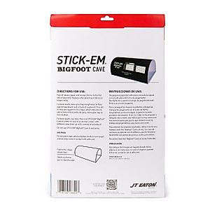JT Eaton 188-4 Stick-Em Bigfoot Cave Glue Trap for Rodents, Snakes, and Other Pests (Case of 12)