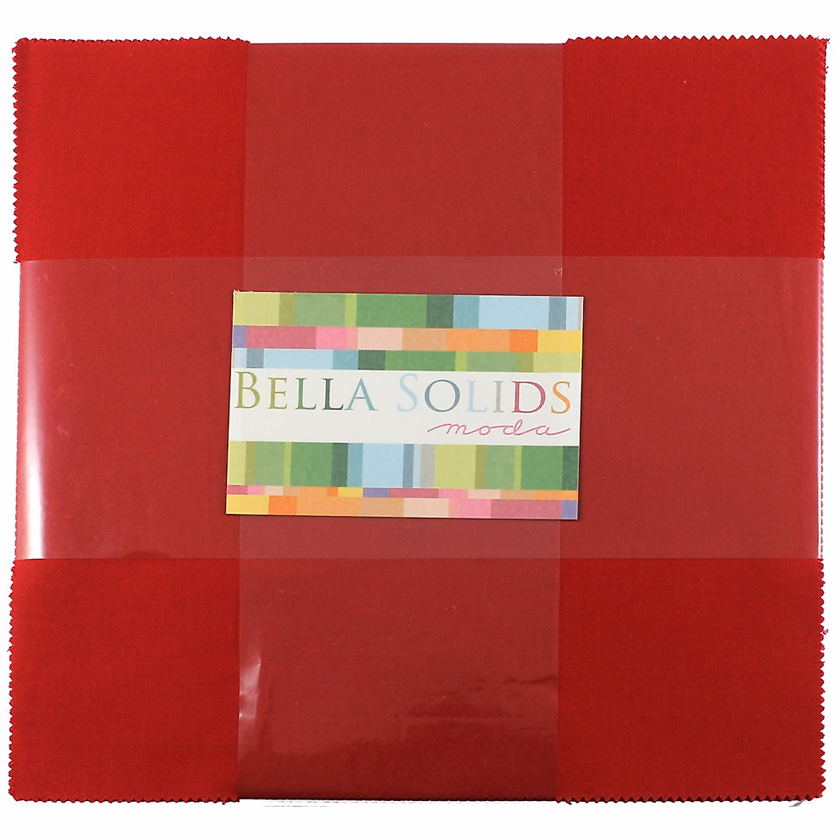 Bella Solids Red Jr Layer Cake (9900JLC 16) by Moda House Designer for Moda