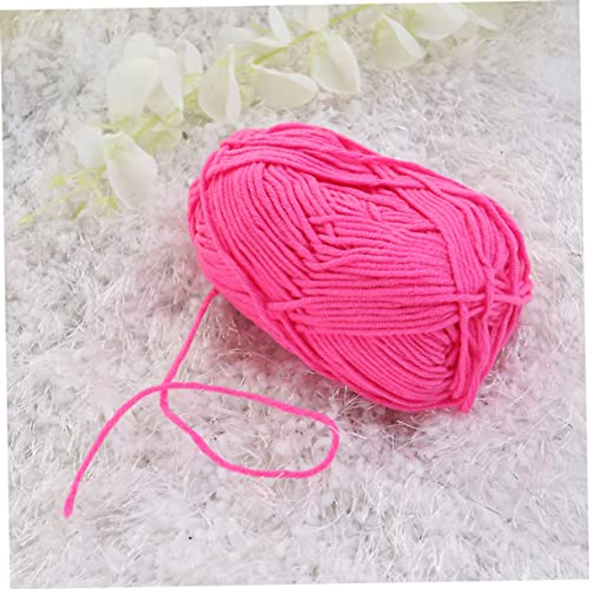 Thick Yarn for Knitting Soft Yarn for Crocheting Knitting Yarn Chunky Yarn Cotton Yarn Cotton Yarn for Crochet Knitting Accessories Roving Textured Yarn Sweater Cotton Ball