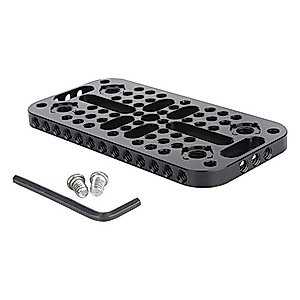 NICEYRIG Camera Cheese Mounting Plate, Universal Top Plate Applicable for URSA Mini 4K, Gimbal Stabilizer, Shoulder Rig System - 031