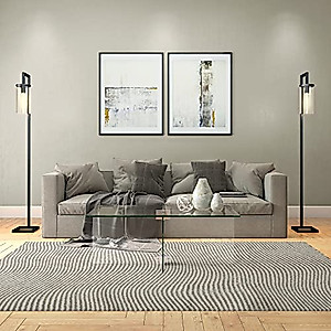 Henn&Hart Coffee Table, One Size, Clear Glass, 16" H x 42" L x 24" W