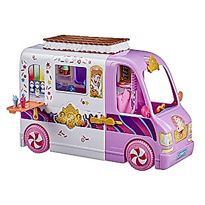 Disney Princess Comfy Squad Sweet Treats Truck, Playset with 16 Accessories, Pretend Ice Cream Shop, Toy for Girls 5 Years Old and Up