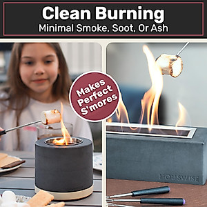 Bio Ethanol Fireplace Fuel 1 Liter - Bioethanol Fuel Tabletop Fire Pit, Bio Ethanol Fuel for Table Top Fire Pit & Ethanol Fireplaces - Made in USA