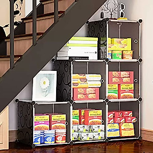Jomifin Portable Storage Cube Organizer with Doors, 14.5'' * 14.5'' Storage Bins, Storage Shelf for Orgazing Clothes, Toys, Books, Ideal for Bedroom, Living Room