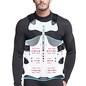 WILLQ Thoracolumbar Fixed Brace ​Full Back Support Straps Laminectomy Disc Injury Spasmspre and Post Surgery Protection Rigid Adjustable Spinal Brace ​for Lumbar Vertebrae Fractures,Men