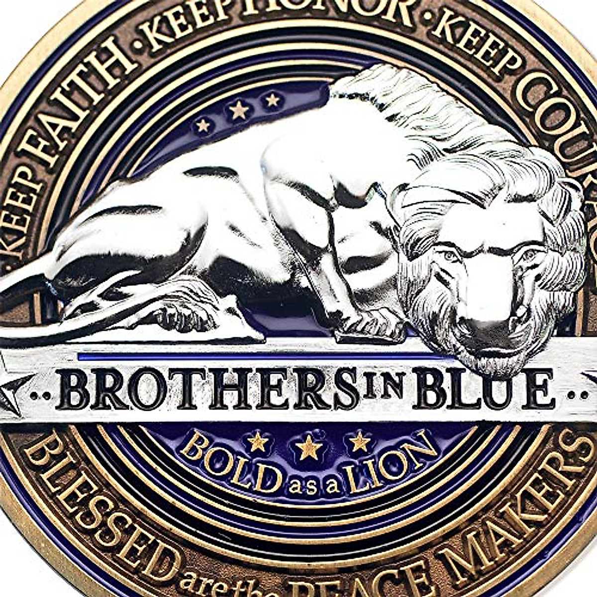 Law Enforcement Brotherhood Challenge Coin · Saint Michael Challenge Coin · Morale Challenge Coin