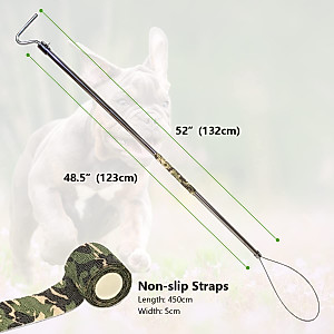 Wamlet Animal Catcher Pole Control Tool Kit for Bulldog Alligator Hog Dog Pig Fox - 52 inches