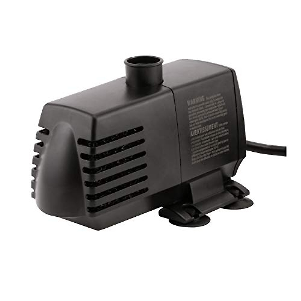 EcoPlus Eco 396 Water Pump Fixed Flow Submersible Or Inline For Aquariums, Ponds, Fountains & Hydroponics - UL Listed, 396 GPH, Black