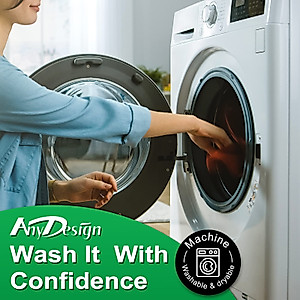 AnyDesign St. Patrick's Day Kitchen Dish Towels White Black Stripes Dishcloth 18 x 28 Lucky Charm Irish Kisses Cloth Tea Towel Seasonal Decorative Hand Towel for Home Farmhouse Cooking Baking, 4Pcs