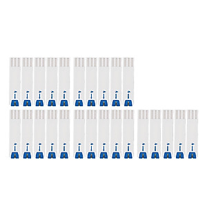 YYQTGG Diabetic Test Strips, Quick Results Glucometer Handy Strips, 25 Pieces PET Accurate for Glucose Self Tests Blood Glucose Test Strips for Diabetes Use with Blood Sugar Monitor