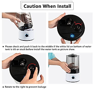 Reptile Humidifier Mister Terrarium Fogger Large Lizard Tank Ultrasonic Reptile Humidifier Electric 4L Tank Fogger Terrarium for Reptile/ Snake/ Herps/ Chameleon