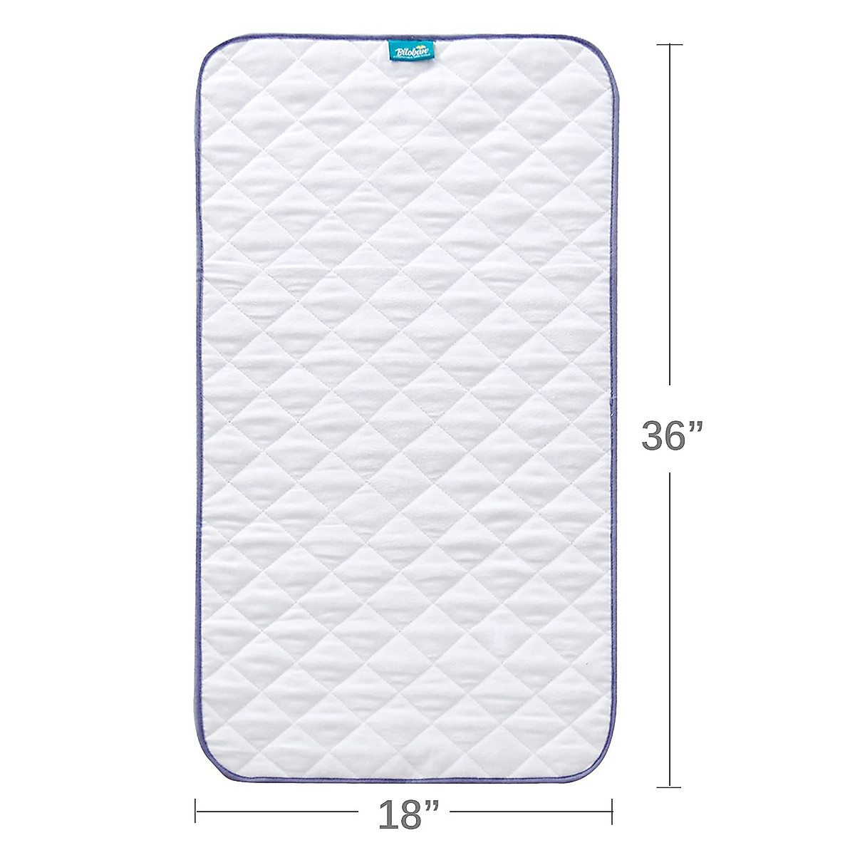 Waterproof Crib Mattress Protector 18" x 36", Non-Slip & Sturdy Mattress Pad Mat, 4 Layers Incontinence Bed Pad for Children Adults, Pets Training Pee Pad, White