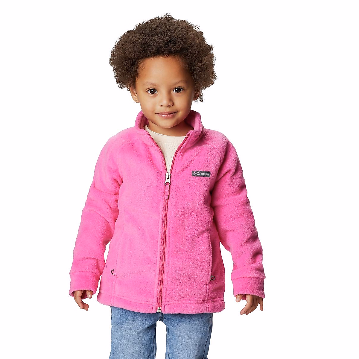 Columbia Baby Toddler Benton Springs Fleece Jacket, Pink Ice, 3T