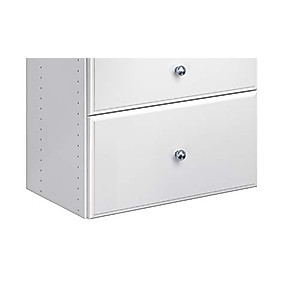 Easy Track 12" Drawer Closet Storage, White