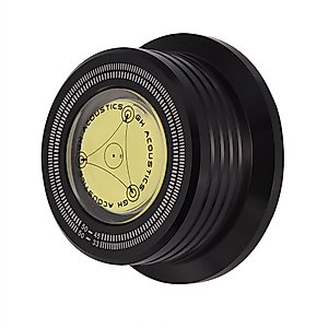 3 in 1 Record Clamp Record Weight Stabilizer - 50Hz Turntable Disc Record Stabilizer Clamp with Bubble Level for LP Record Player, Great Record Stabilizer for LP Record
