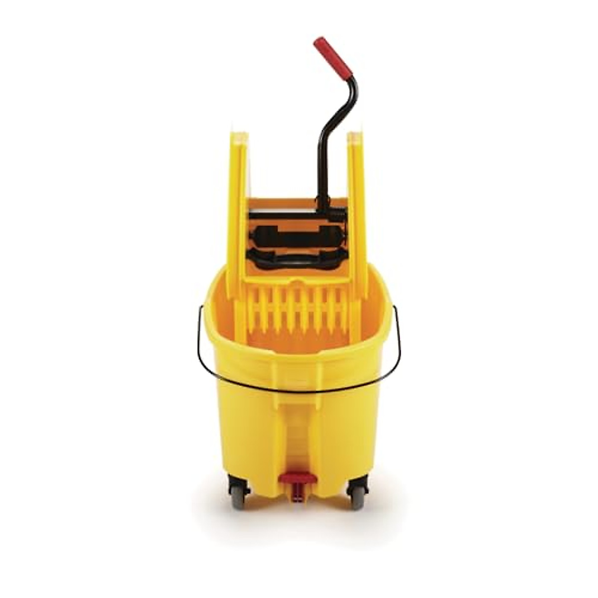 Rubbermaid Commercial Down Press Wringer for WaveBrake Buckets, 16-32 oz Capacity, Yellow, Heavy Duty Mopping/Cleaning for Professional/Janitorial Use