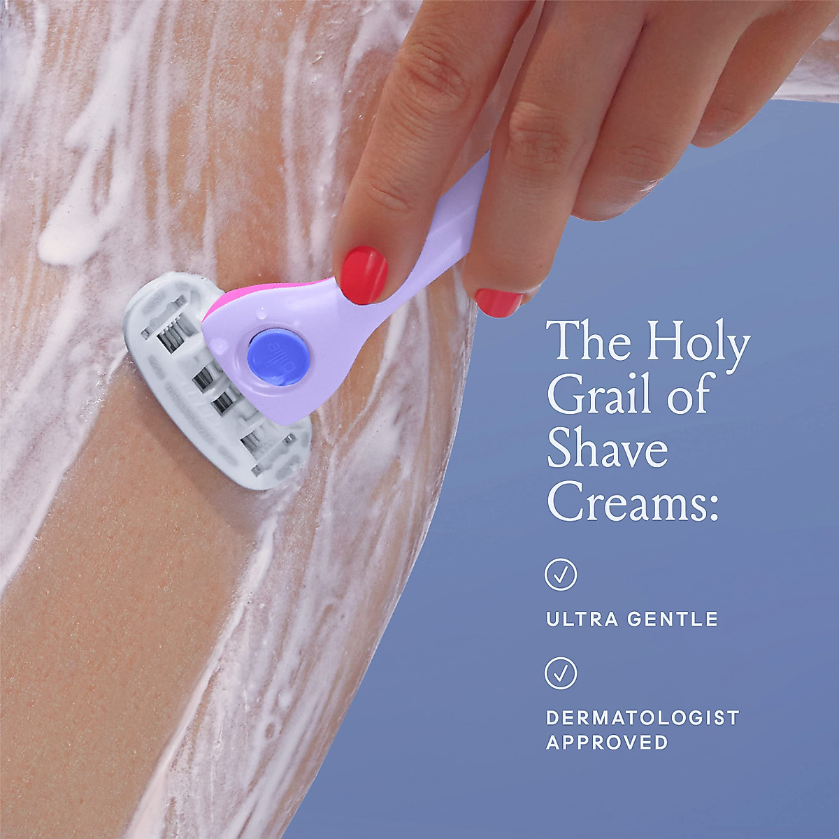 MUHU Billie Shave Cream - Fresh Lavender + Bergamot, 6.5 Fl Oz (Pack of 1)