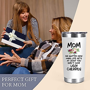 UNNESALT Mothers Day Gifts for Mom from Daughter, Son, Kids - Mothers Day Gifts for Mom, Grandma, Wife - Birthday Gifts for Mom, Mother, Wife, Bonus Mom, Mother In Law, New Mama - 20 Oz Tumbler