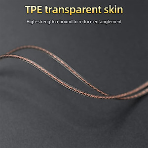 Kinboofi KZ High Purity Oxygen-Free 2pin 0.75mm IEM Cable,HiFi Earphone Wired Detachable Upgrade Cable with PVC Transparent Materialfor ZST ZSR ED12 ES3 ES4 ZS10 AS06 C12 (2PIN3.5B No Mic, Black)…