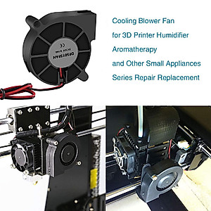 5015 Brushless Cooling Fan 4PCS 3D Printer Blower DC 12V Fans 50x50x15mm Fan for Hotend Extruder Heat Sinks with 2 Pin Terminal and Other Small Appliances Series Repair Replacement(12V 0.18A)
