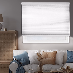 Chicology Cordless Cellular Shades, Blackout Window Blind, Evening Mist (Blackout) - 38"W X 48"H