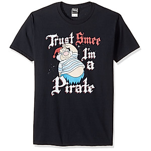 Disney mens Peter Pan Tinkerbell Trust Smee I'm a Pirate Graphic T-shirt T Shirt, Black, 5X-Large US